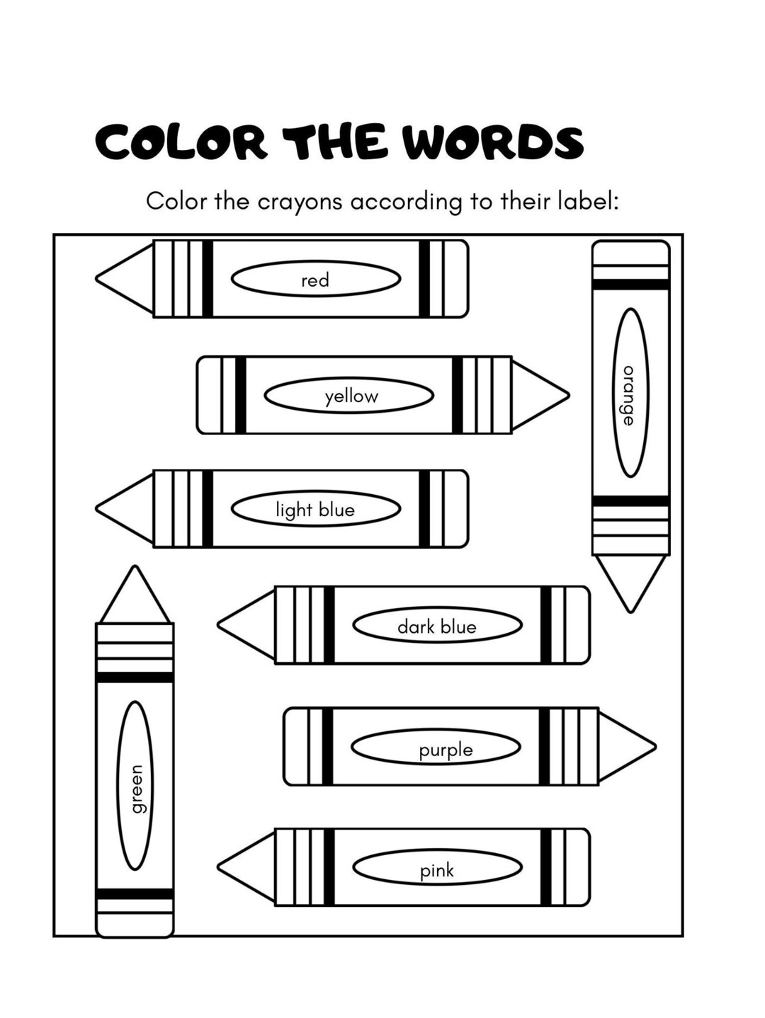 Printable Learning Colors and Shapes Worksheet for Daycare Preschool ...