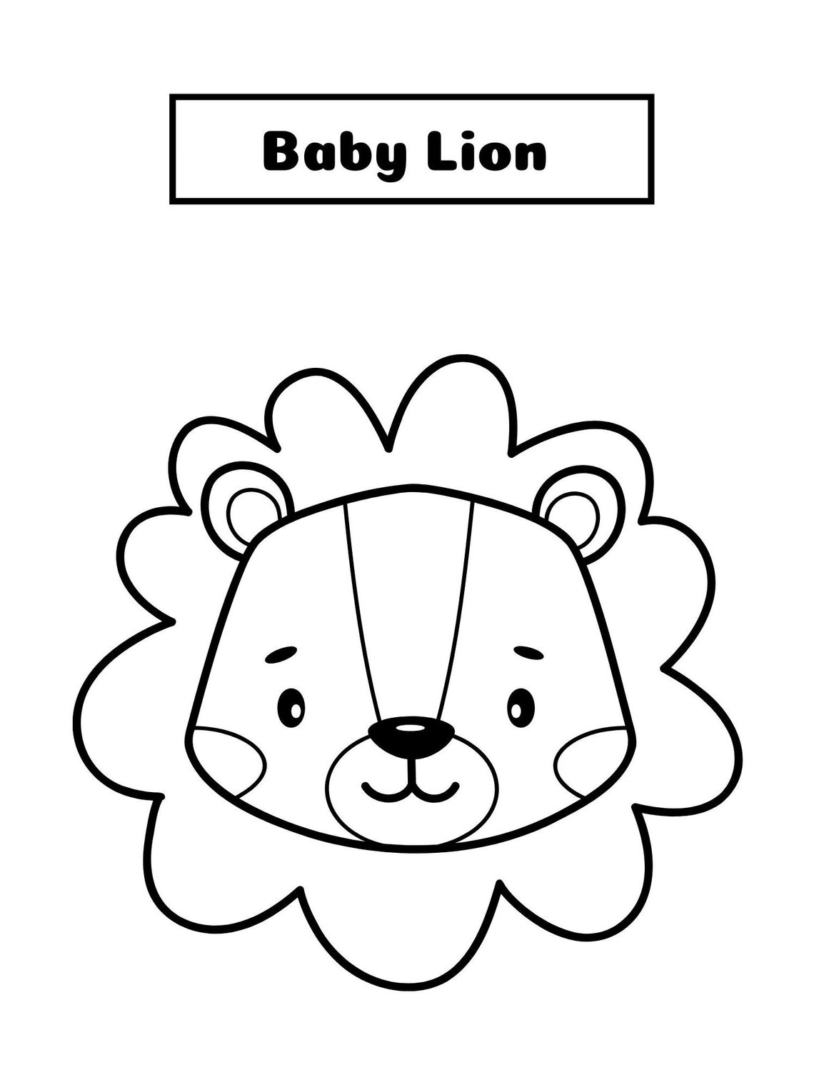 Printable Animal Coloring Faces for Preschooler, Kindergartner ...