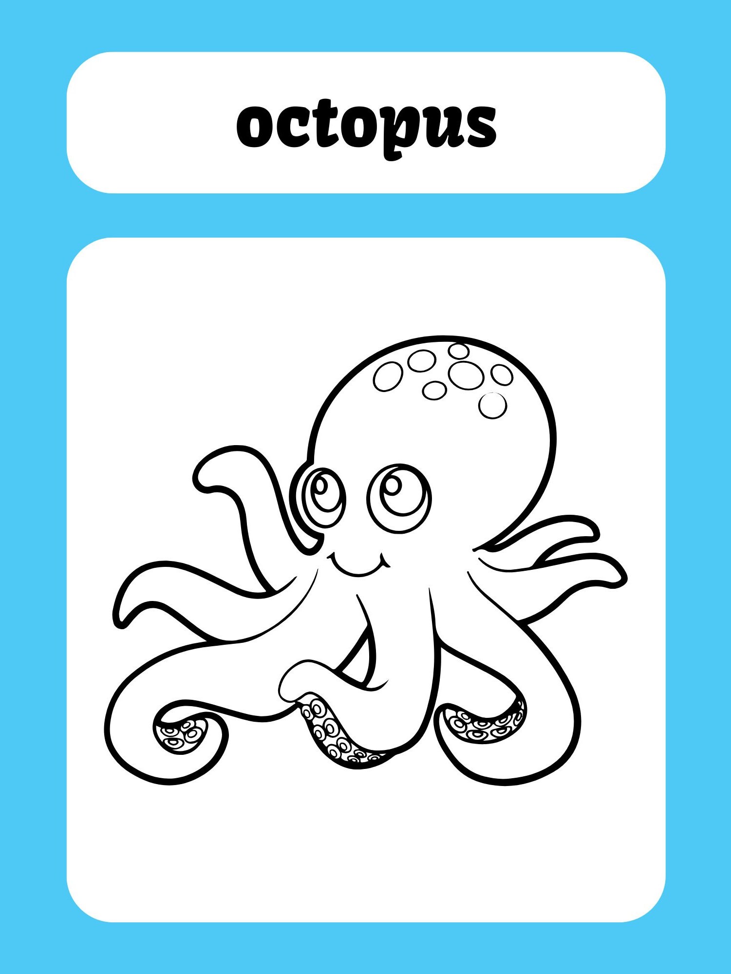Printable Sea Animal Coloring Pages for Preschool, Daycare ...