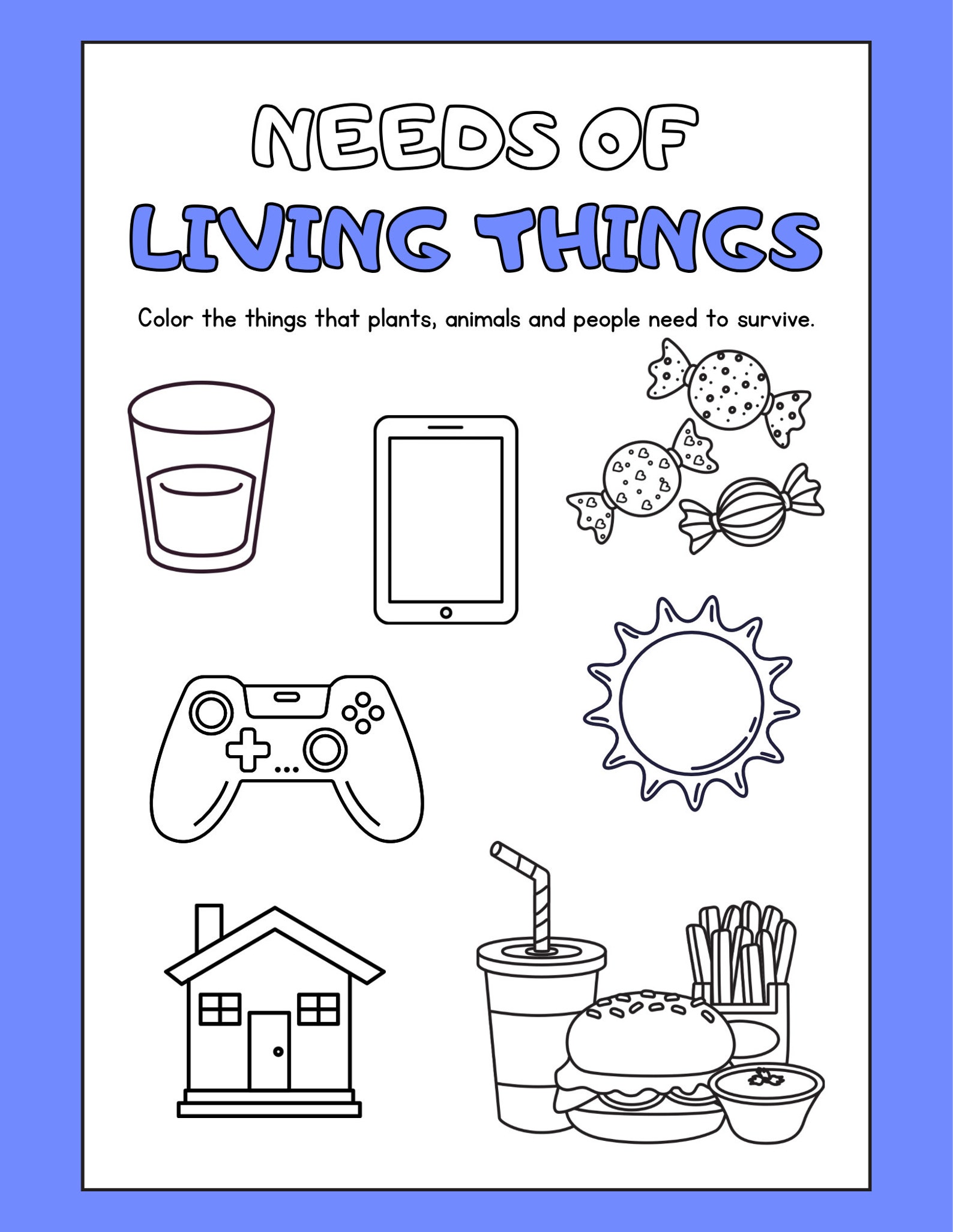 Printable Math and Tracing Worksheet for Grade School 1st-3rd Students ...