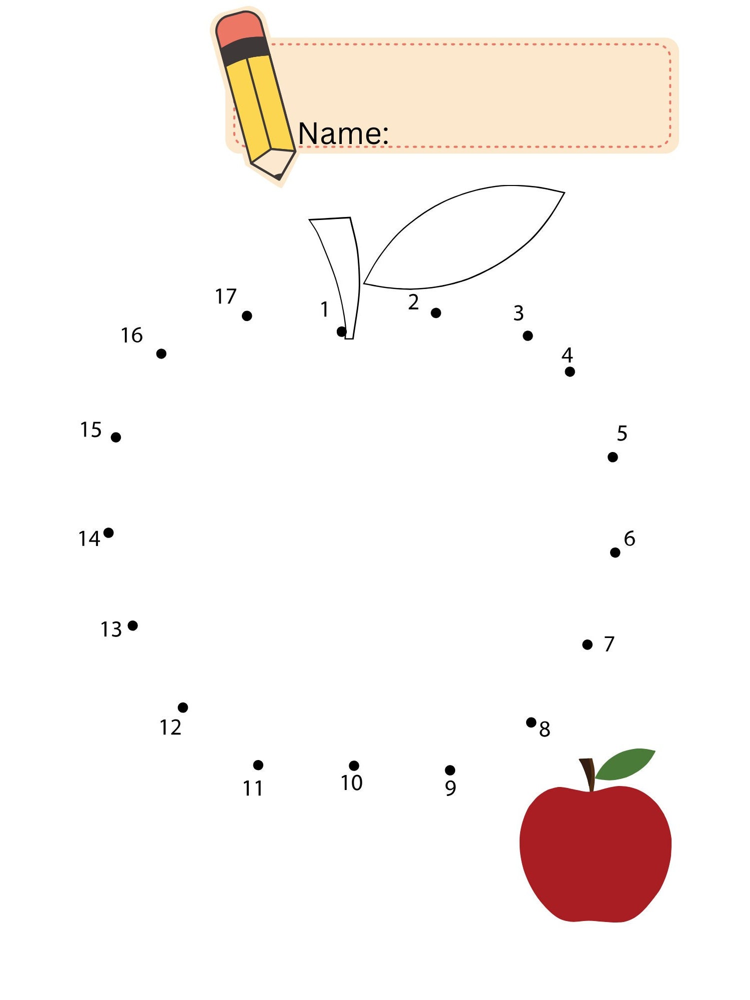 Printable Connecting Dots for Pre-k, Kindergartner, Daycare, Grade ...