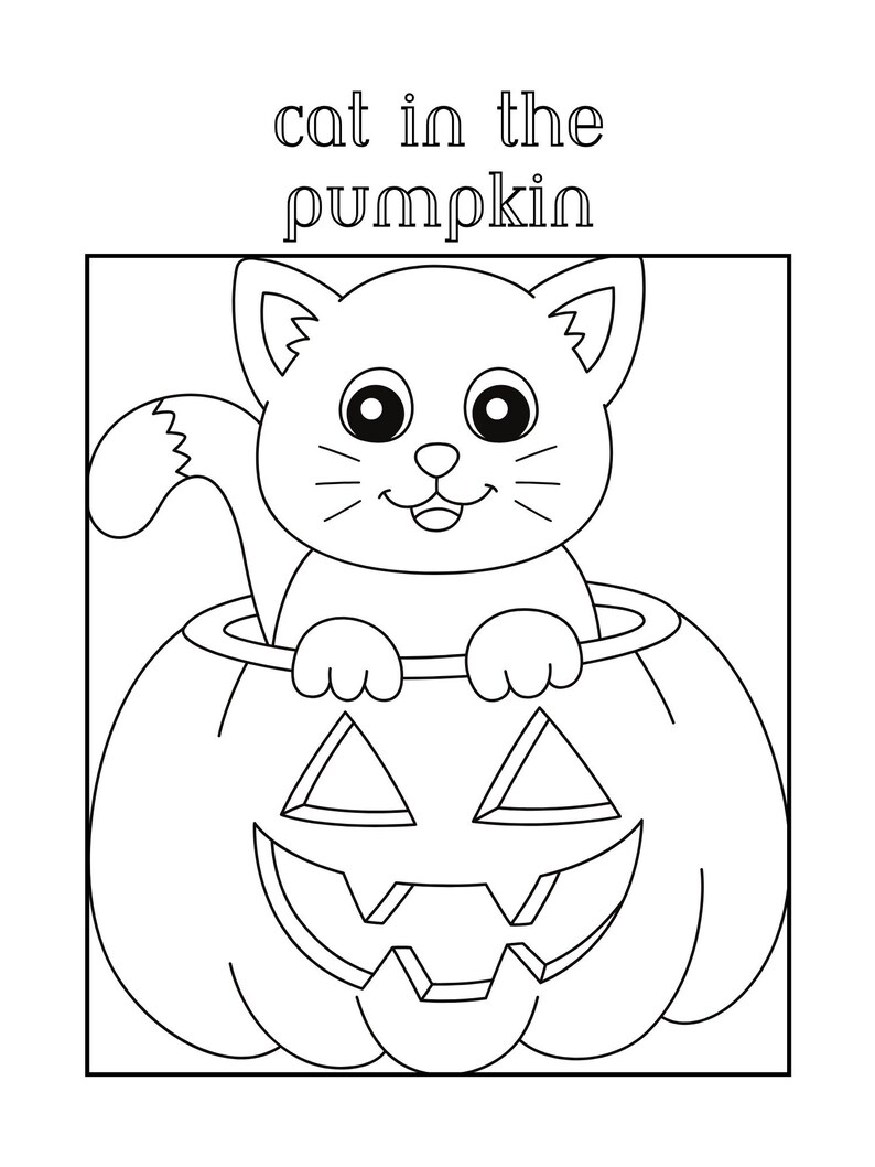 Printable Halloween Coloring Worksheets for Daycares, Kindergartner ...