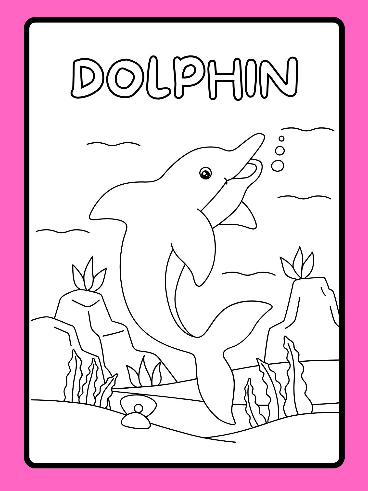 Printable Sea Animal Coloring Pages for Preschool, Daycare ...