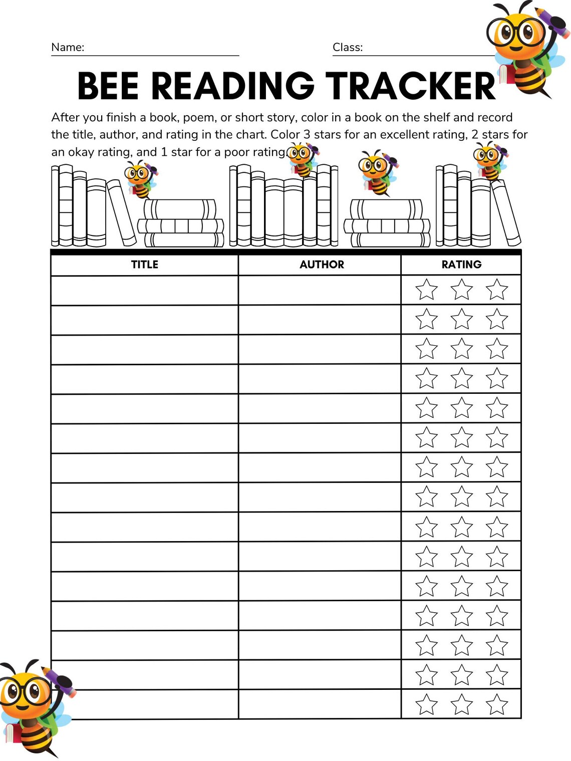 Printable Busy Bee Spelling Words and Number Worksheet for Grade School ...