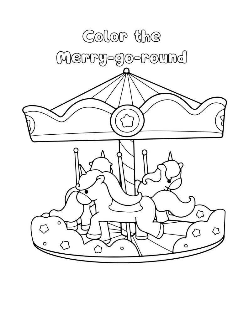 Printable Circus and Carnival Coloring Pages for Kindergartner, Daycare ...