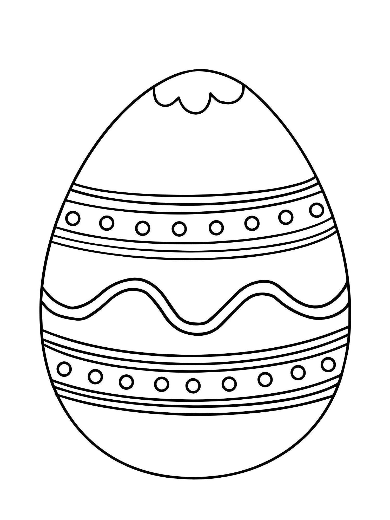 Printable Easter Egg Coloring Worksheets for Preschool, Kindergartner ...