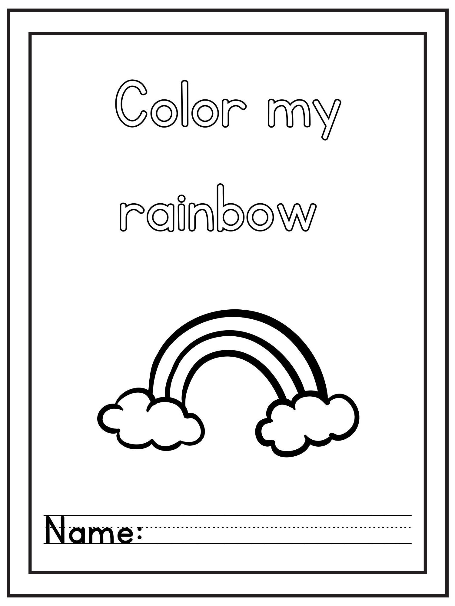 Printable Learning Colors and Shapes Worksheet for Daycare Preschool ...