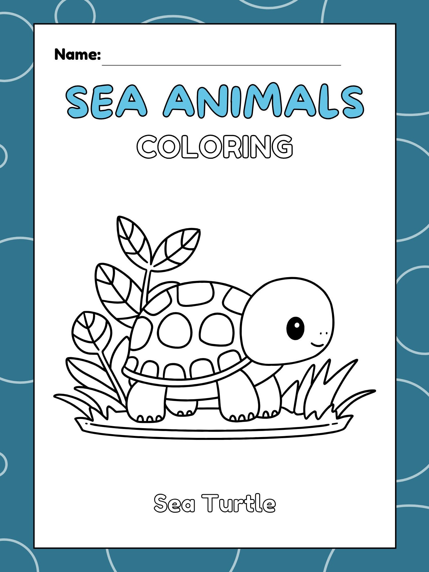 Printable Sea Animal Coloring Pages for Preschool, Daycare ...