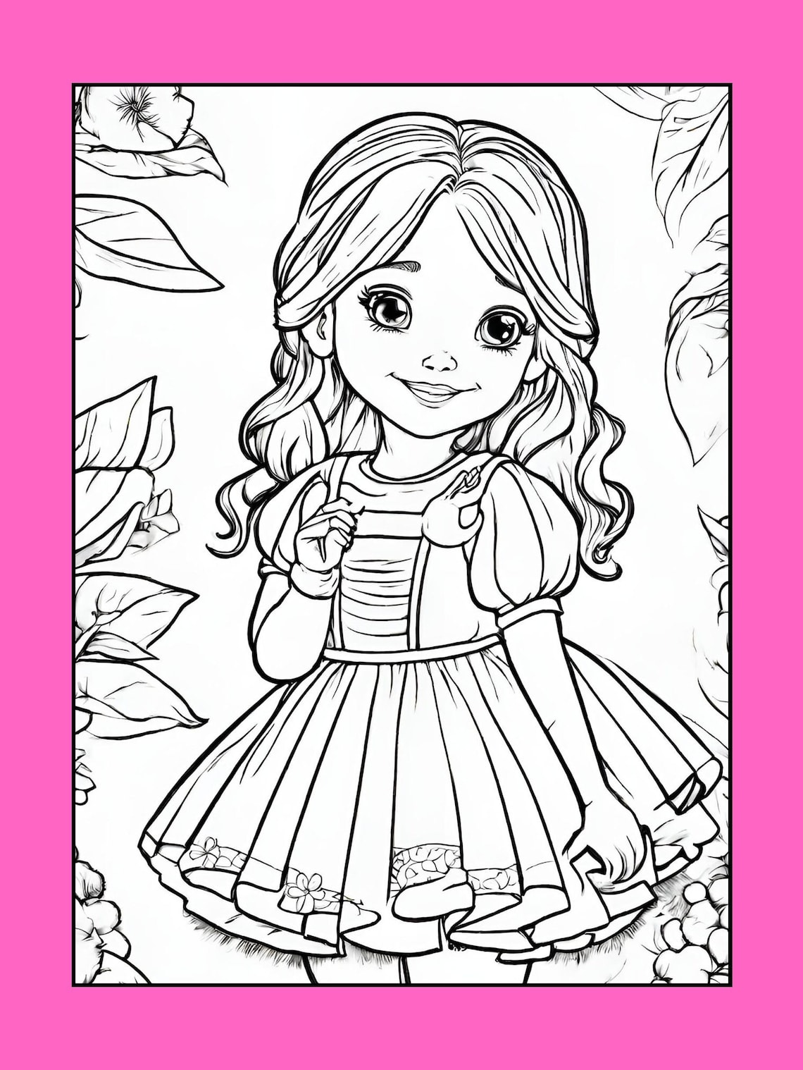 Printable Pretty Girl Collection Coloring Pages for Preschool ...