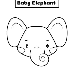 Printable Animal Coloring Faces for Preschooler, Kindergartner ...