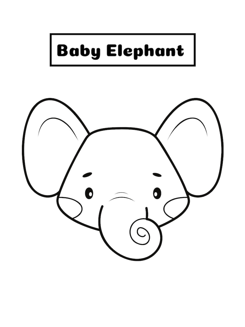 Printable Animal Coloring Faces for Preschooler, Kindergartner ...