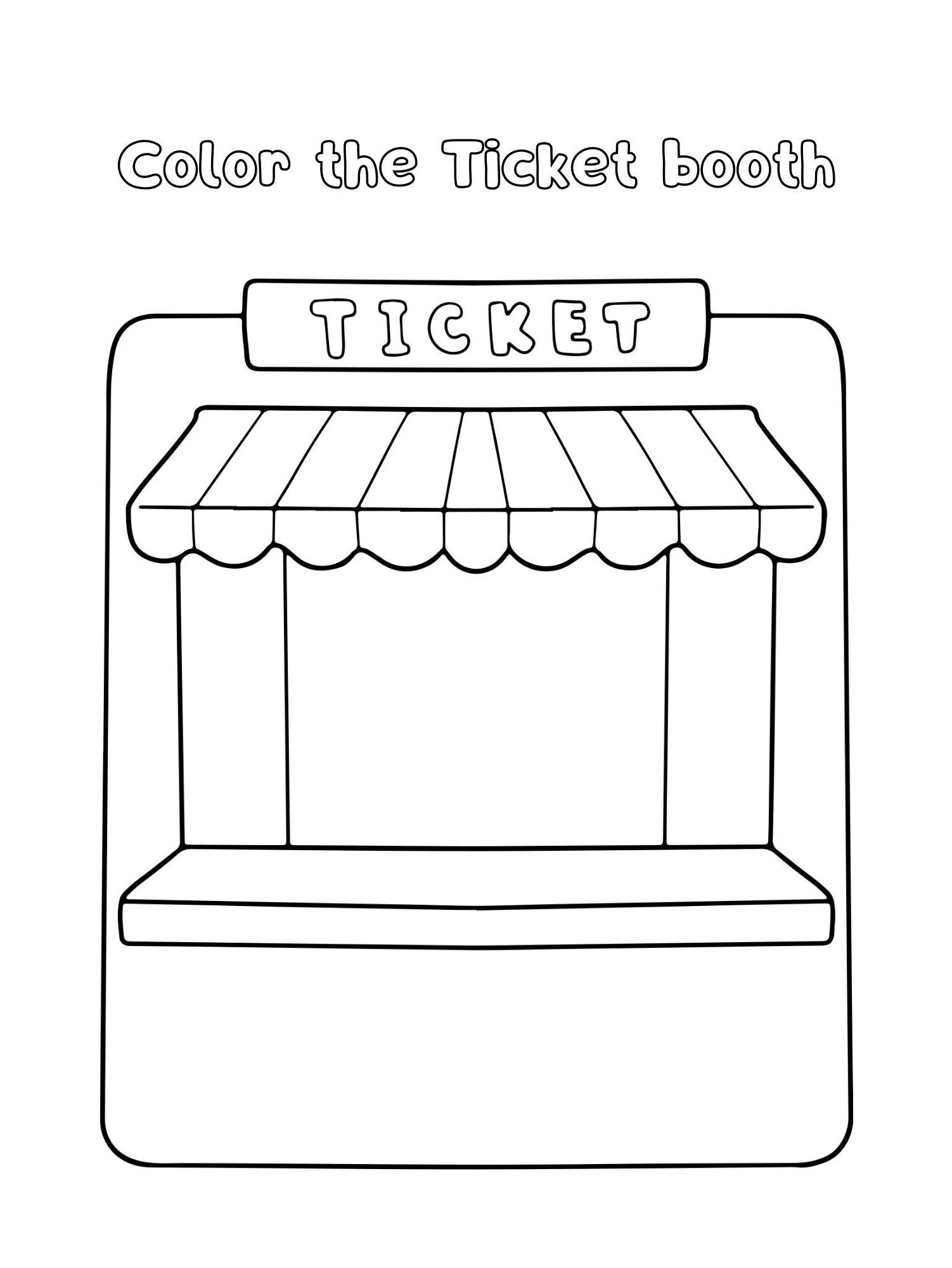 Printable Circus and Carnival Coloring Pages for Kindergartner, Daycare ...