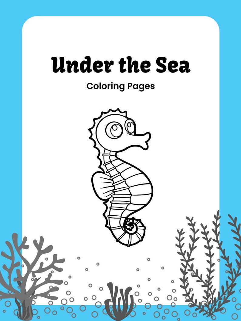 Printable Sea Animal Coloring Pages for Preschool, Daycare ...