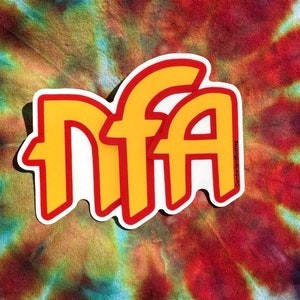 NFA cky Font Pin and Sticker Set - Etsy