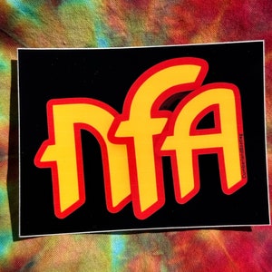 NFA cky Font Pin and Sticker Set - Etsy