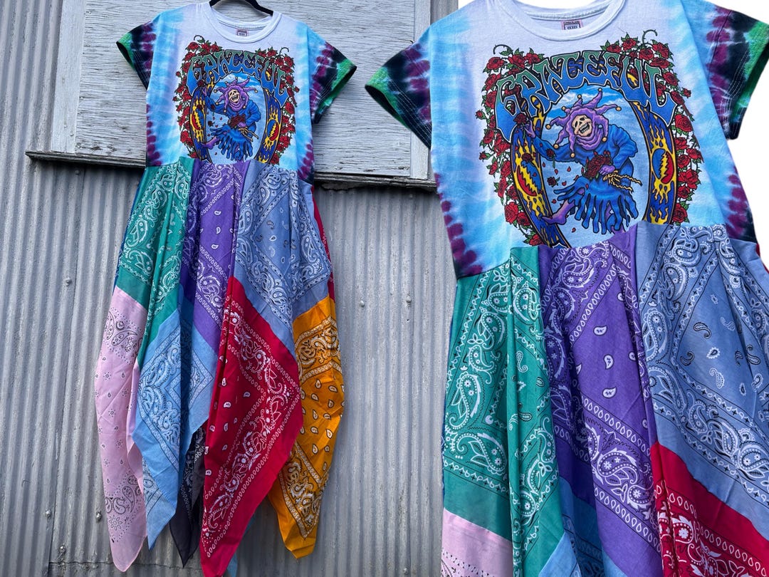 Grateful Dead Seasons of the Dead Maxi Bandana Dress (large) - Etsy