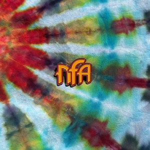 NFA cky Font Pin and Sticker Set - Etsy