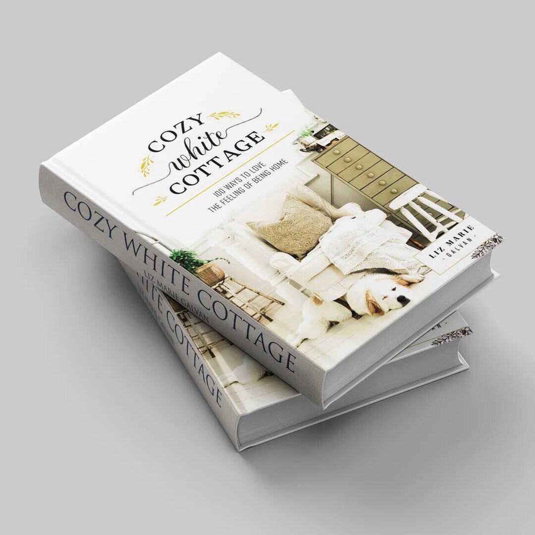 Luxury Decorative Cozy White Cottage Book Box Storage Box Openable Book ...
