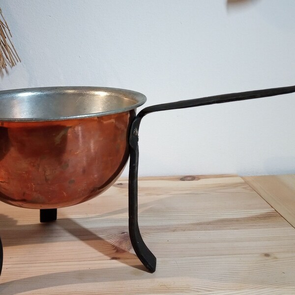 Antique Copper Pot With Legs - Etsy