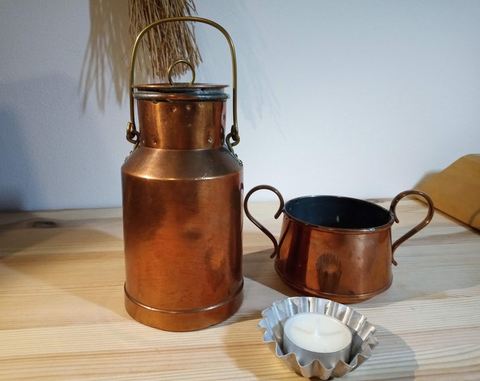DORRE Produkter Sweden Copper Churn; Vintage Copper Milk Can With Lid ...