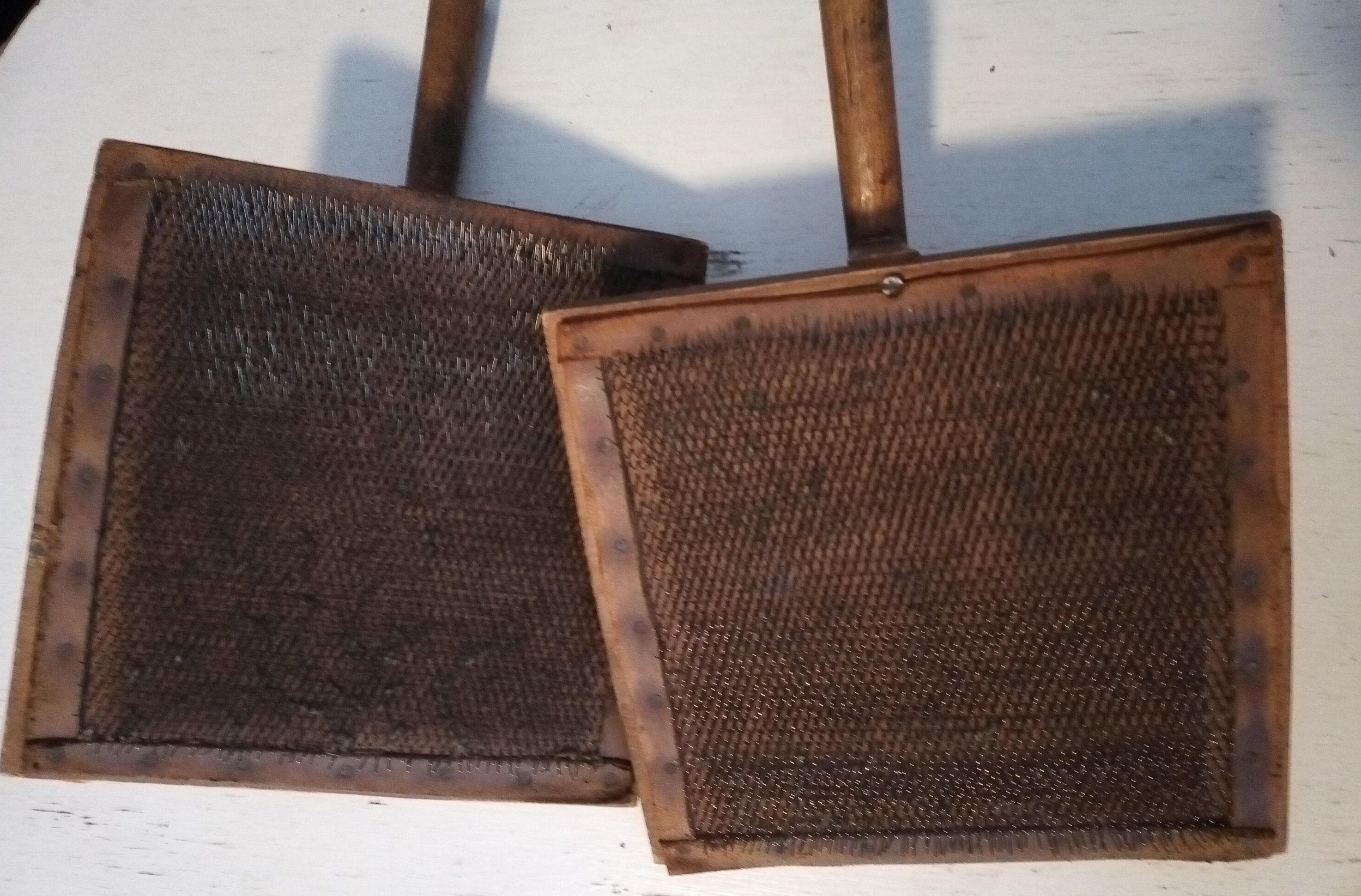 Carding Combs, Antique Carding Brushes, Hand Carders, Wool Carders Wool ...