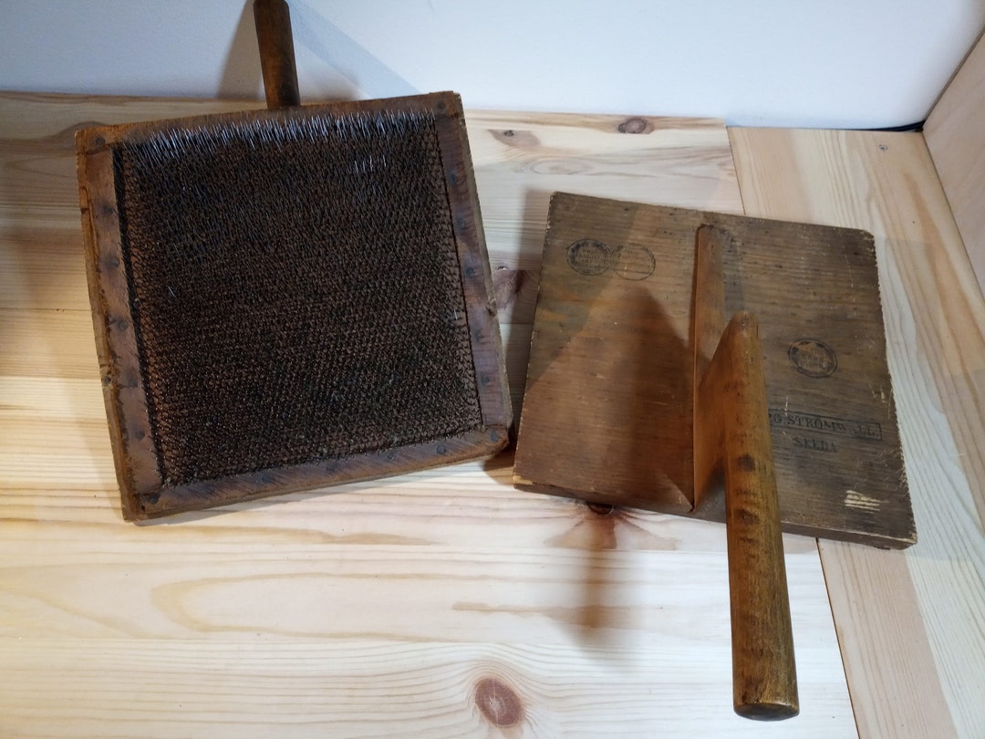 Carding Combs, Antique - Carding Brushes, Hand Carders, Wool Carders ...