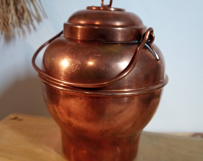 Italian Jenzo Lidded Copper Pot - Etsy