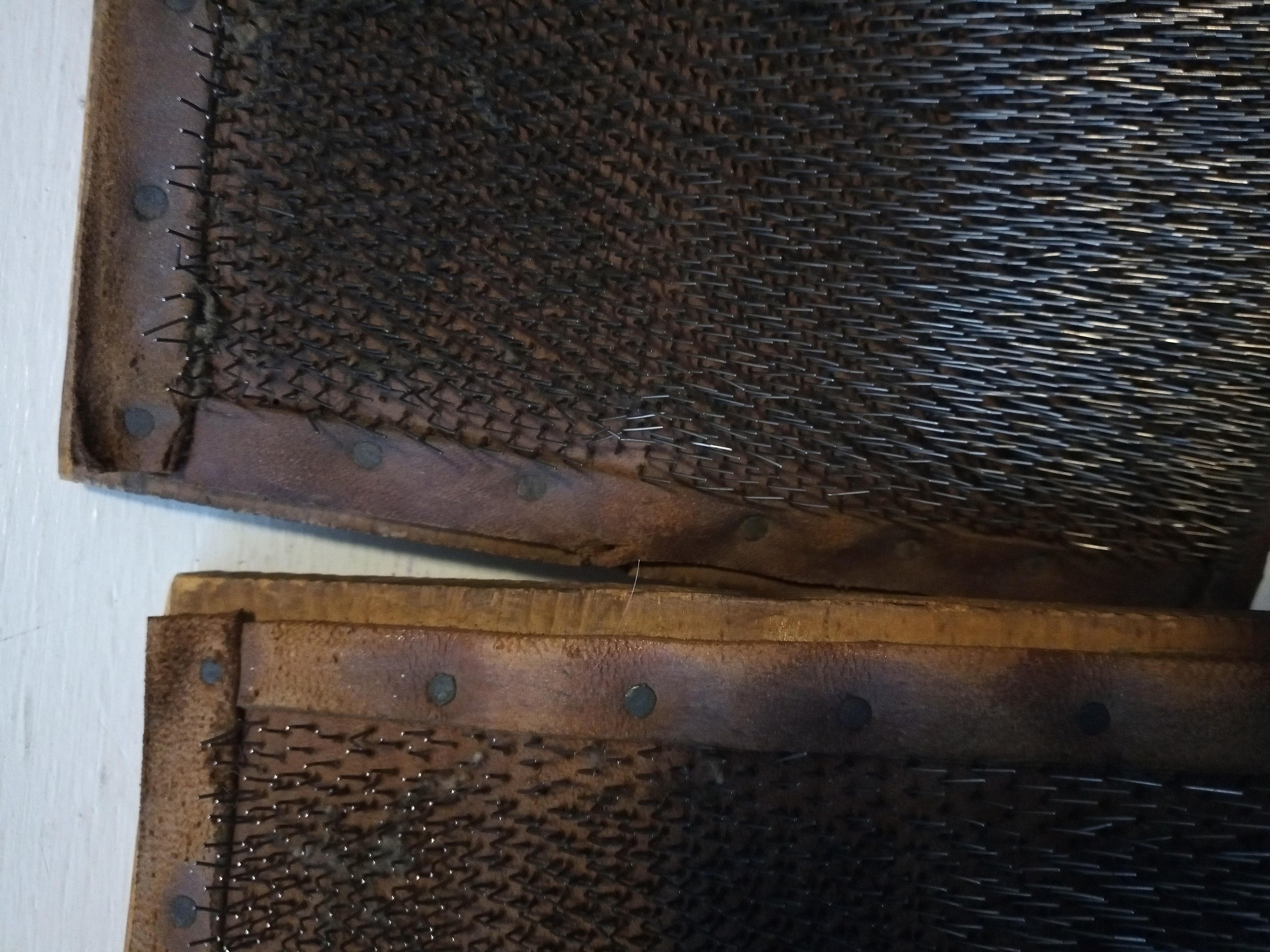 Carding Combs, Antique Carding Brushes, Hand Carders, Wool Carders Wool ...