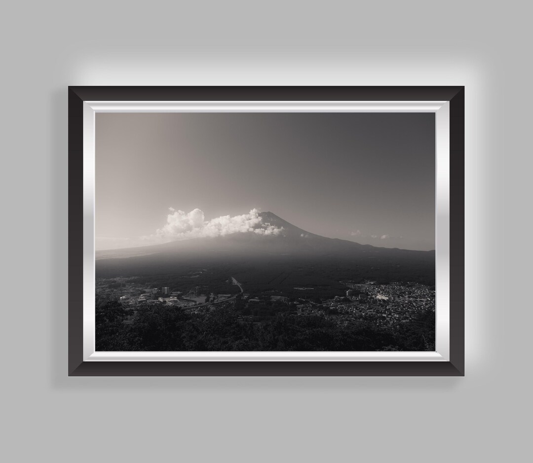 Mount Fuji Poster | B&W Mount Fuji | Fuji, Japan | C-type Fuji Matt ...