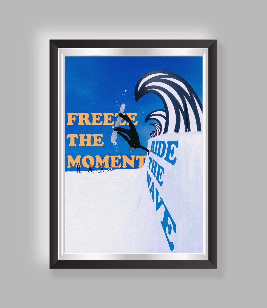 Snowboard Halfpipe Poster | Freeze the Moment | Flims Laax Falera ...