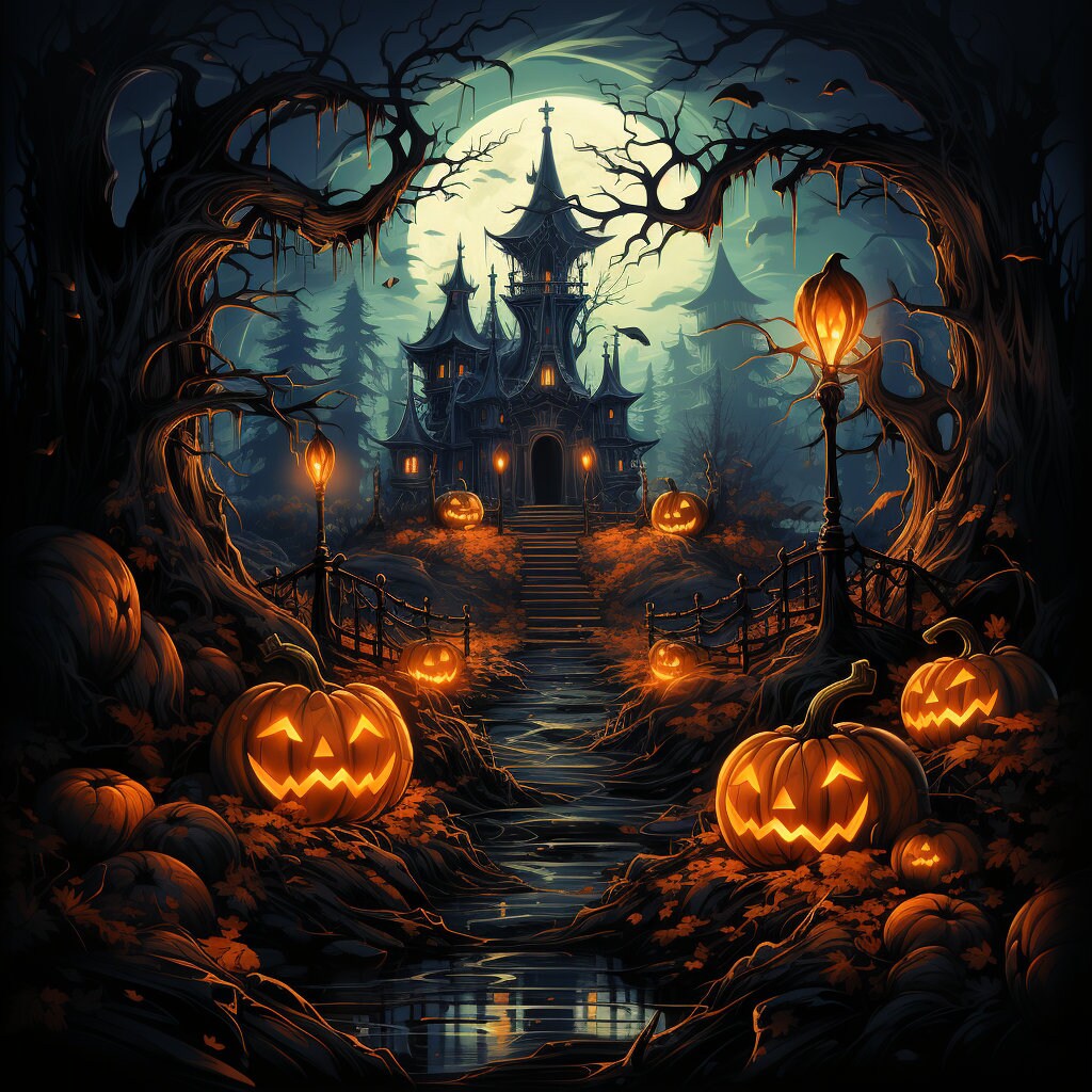 Halloween - Haunted House - Etsy