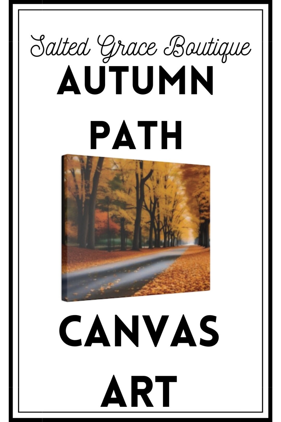 Fall Art Fall Tree Art Forest Path Art Autumn Path Art - Etsy