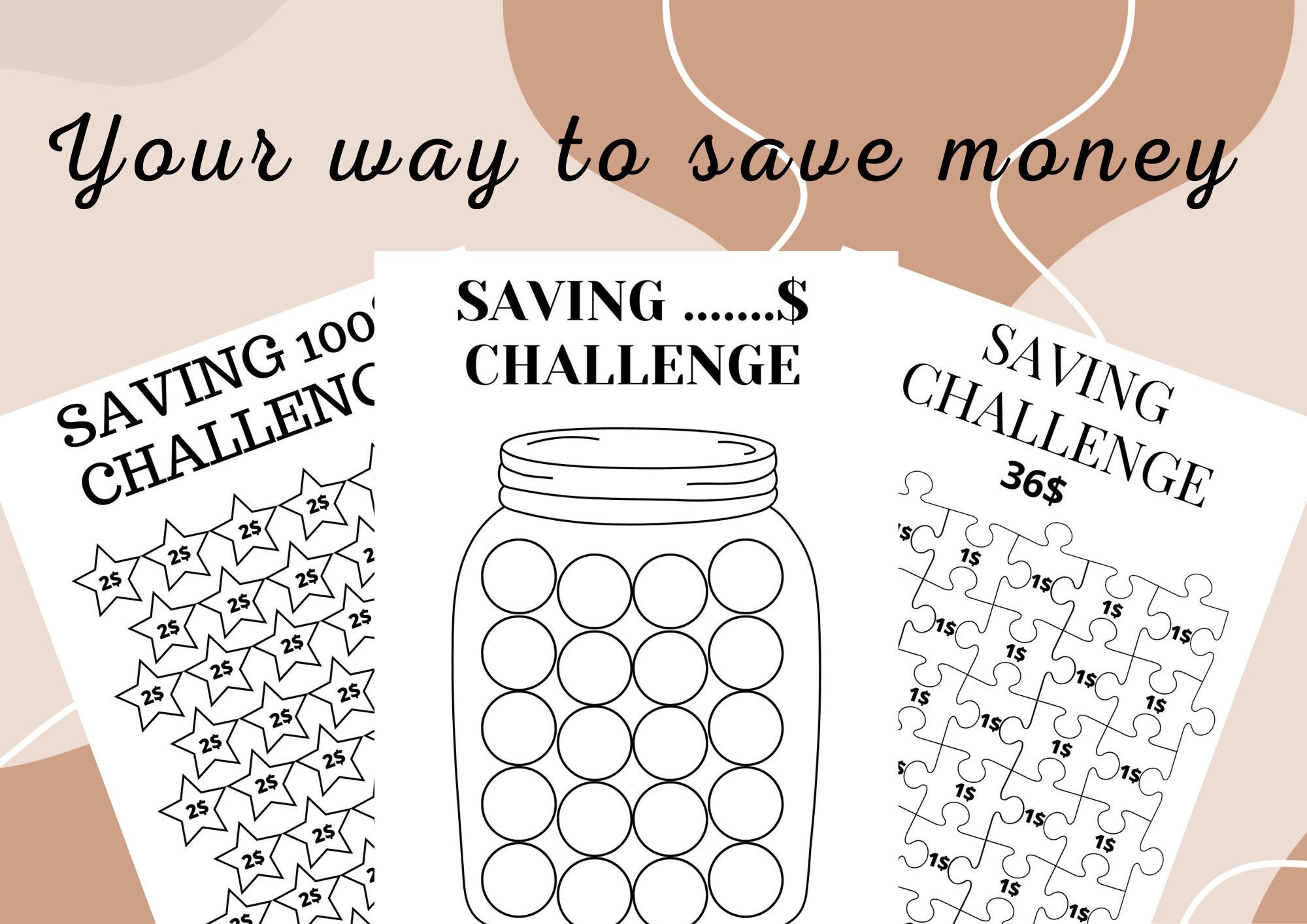Savings Challenge Printable, Savings Challenge, Money Saving Challenge ...