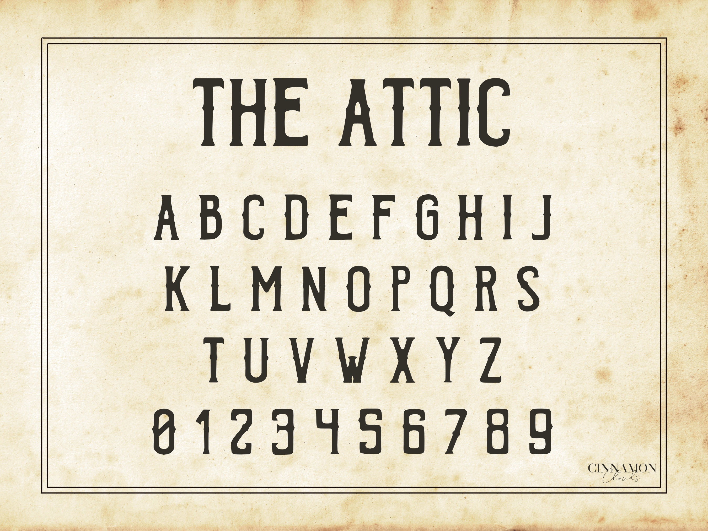 Antique Display Font - Etsy