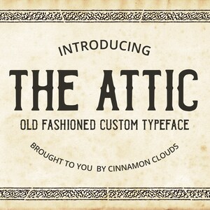 Antique Display Font - Etsy