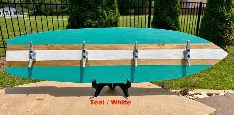 Surfboard Coat Rack/drop Zone/towel Rack 35" - Etsy