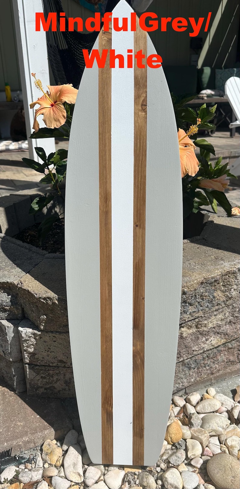 Surfboard OHANA Hibiscus Sign Vertical - Etsy