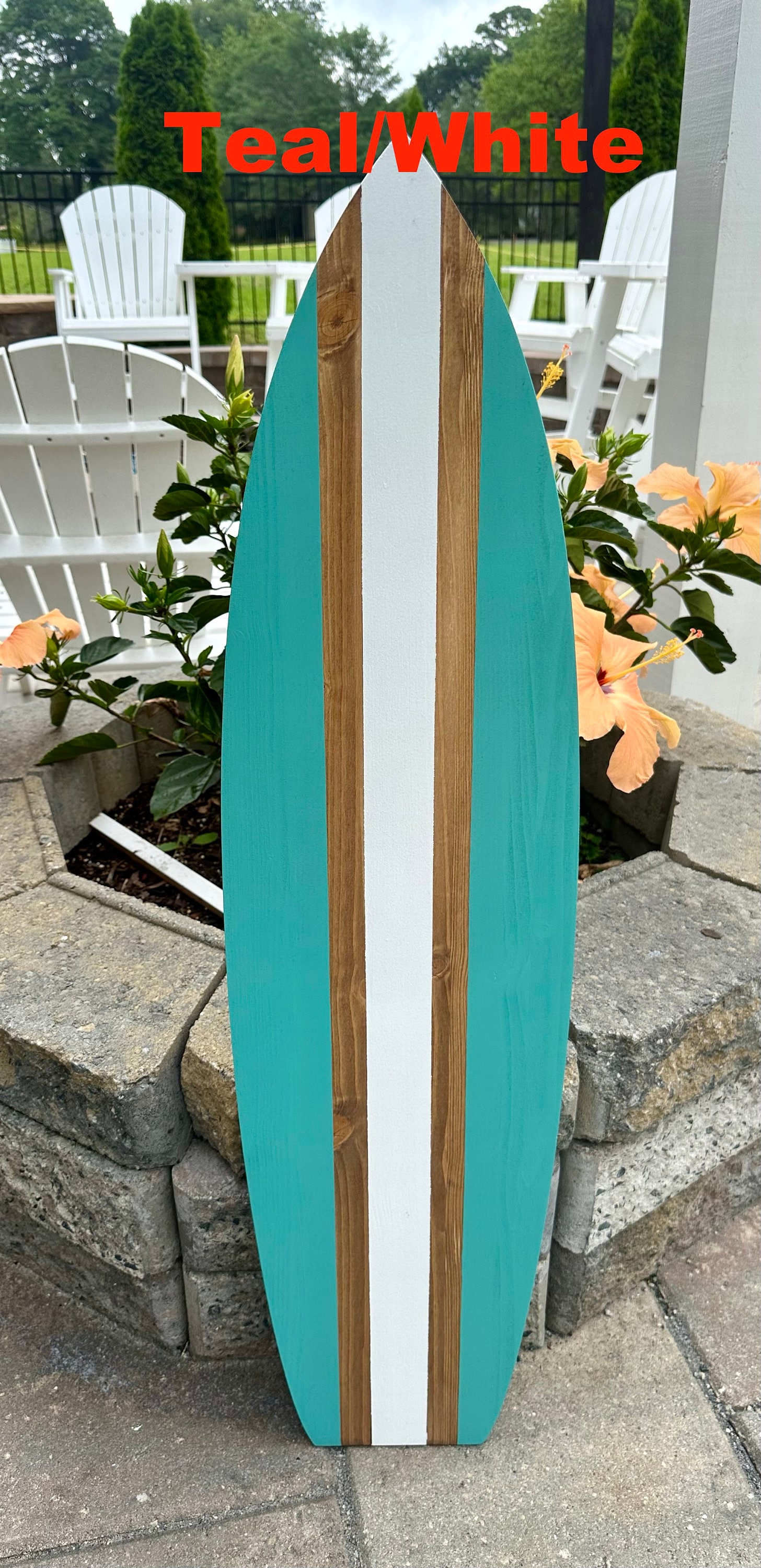 Surfboard Welcome Hibiscus Sign - Etsy