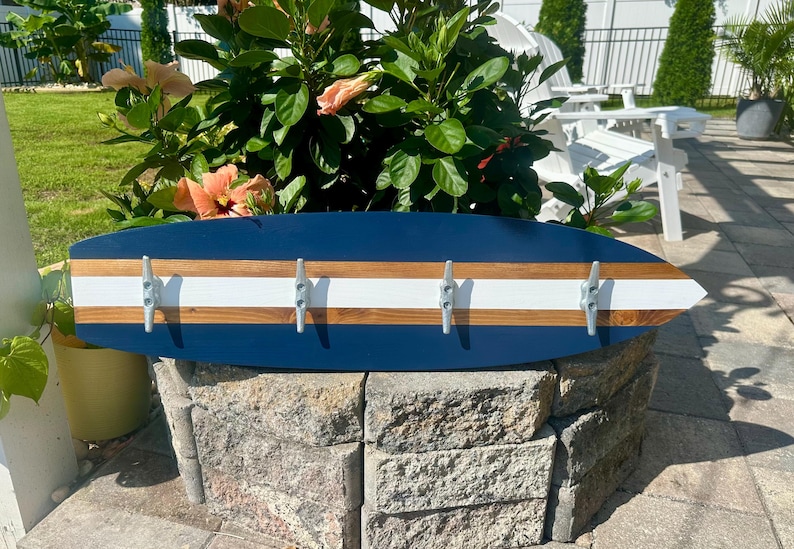 Surfboard Coat Rack/drop Zone/towel Rack 35" - Etsy