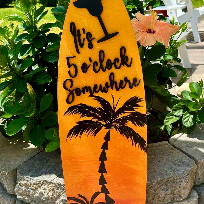 5 Oclock Somewhere Sign - Etsy