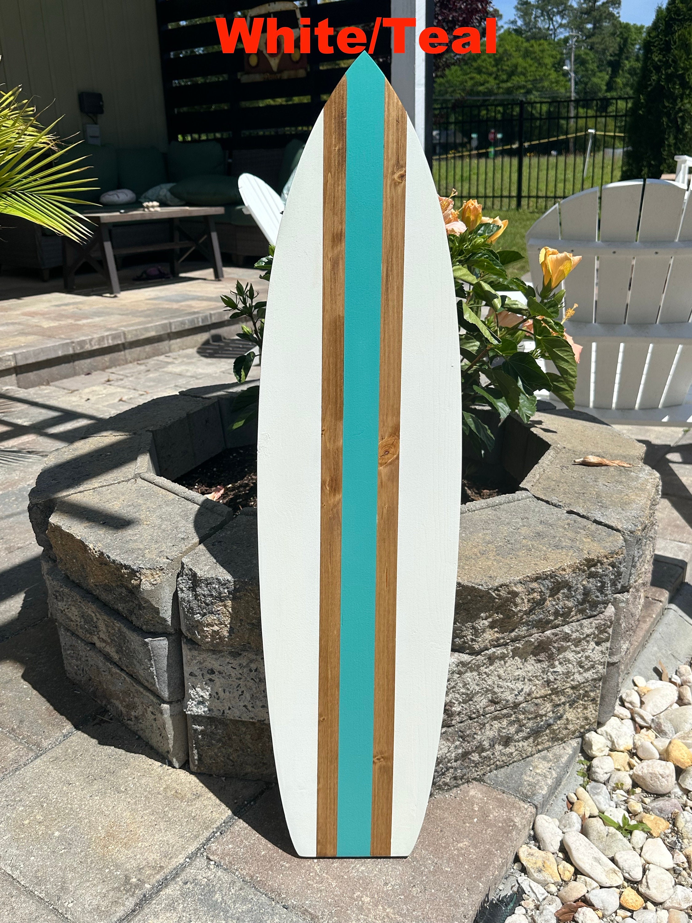 Surfboard 47" Coat Rack / Drop Zone / Towel Rack - Etsy