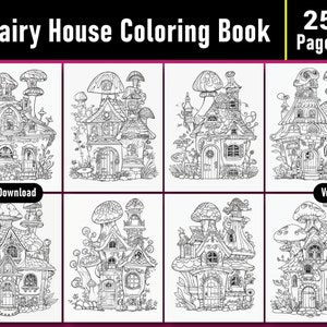 Fairy House Coloring Book Volume 6 | Fairy Houses Coloring Pages ...