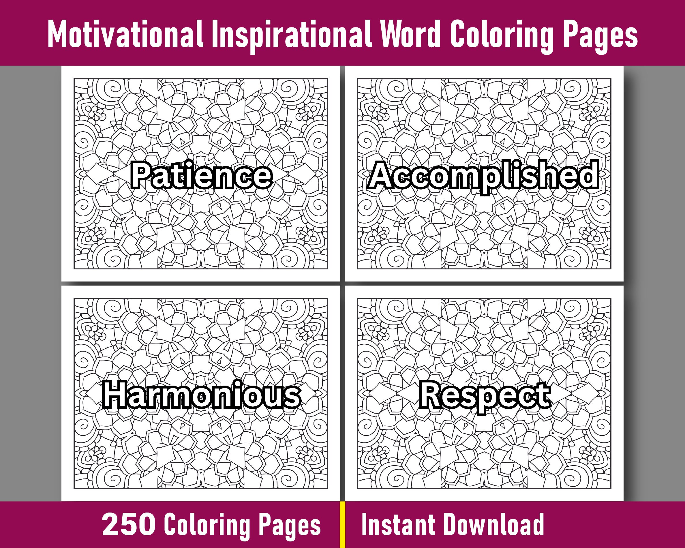 250 Motivational Quotes Coloring Pages | Inspirational Quotes Coloring ...