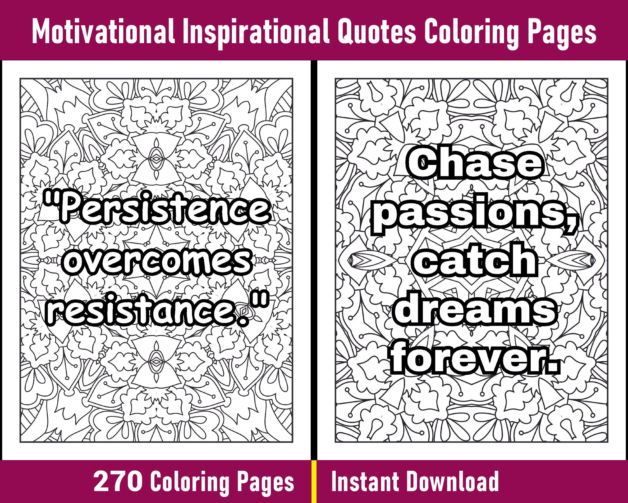 270 Motivational Quotes Coloring Pages Inspirational Quotes Coloring ...