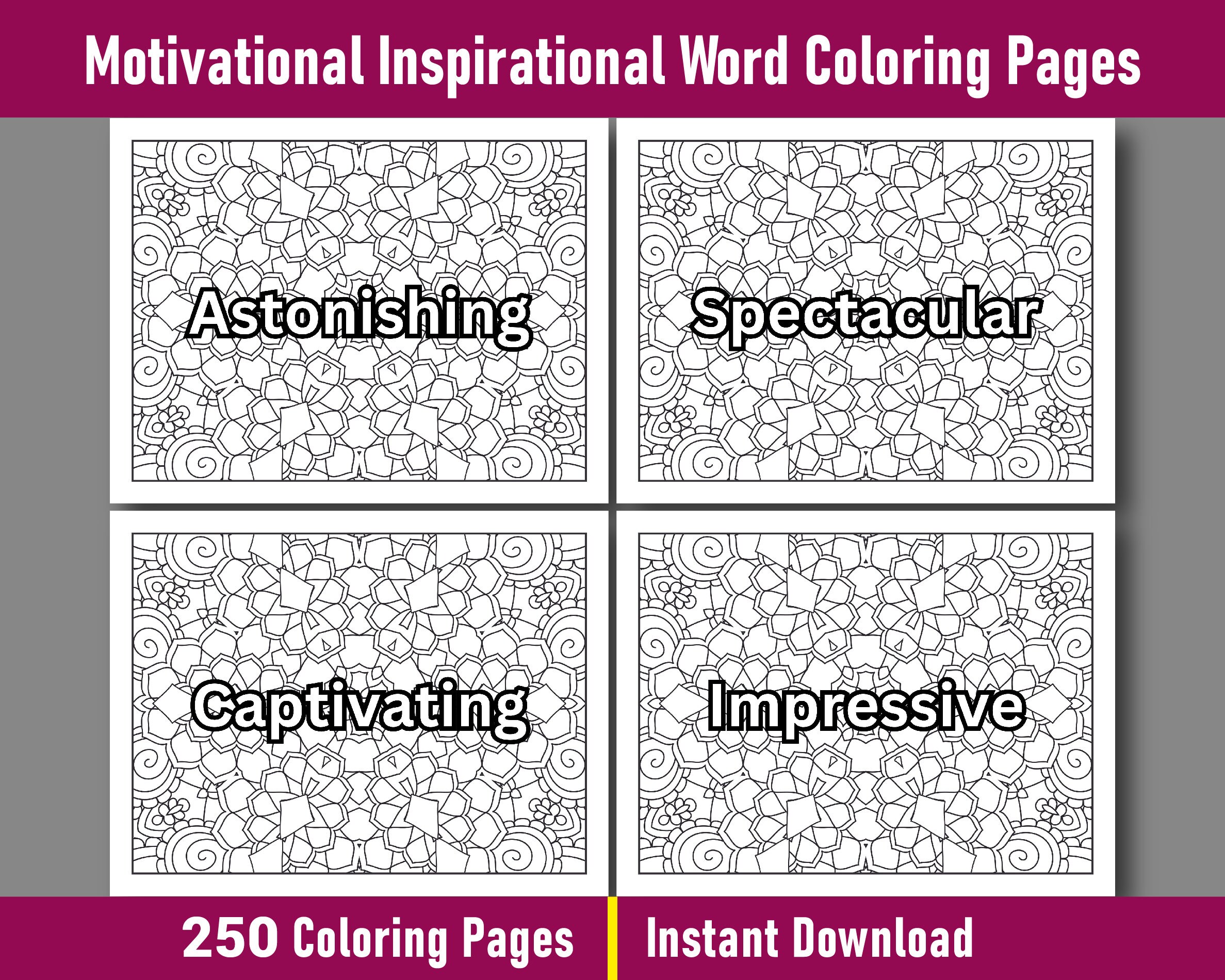 250 Motivational Quotes Coloring Pages | Inspirational Quotes Coloring ...