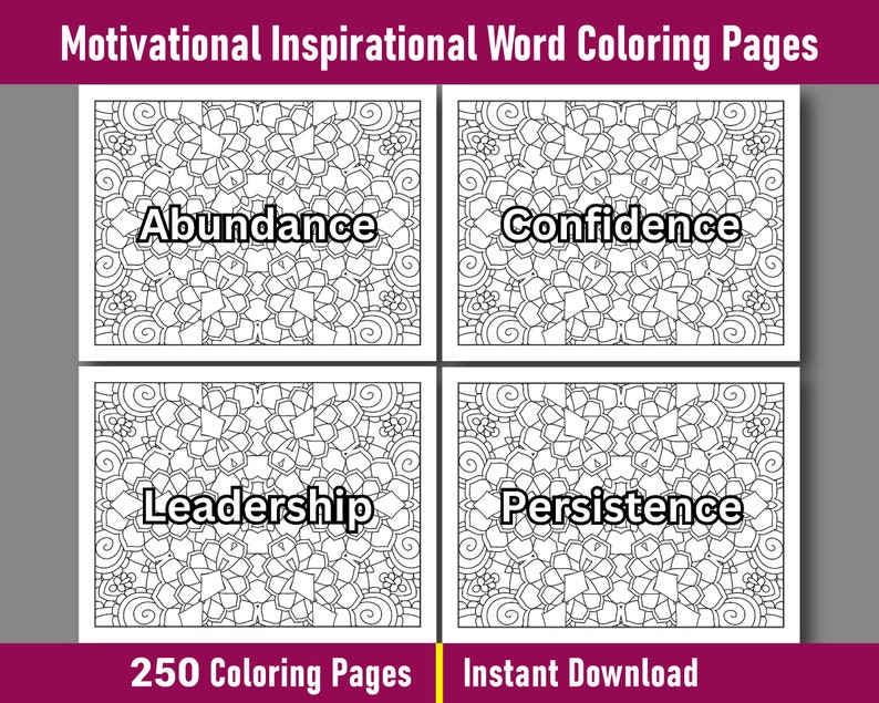 250 Motivational Quotes Coloring Pages | Inspirational Quotes Coloring ...