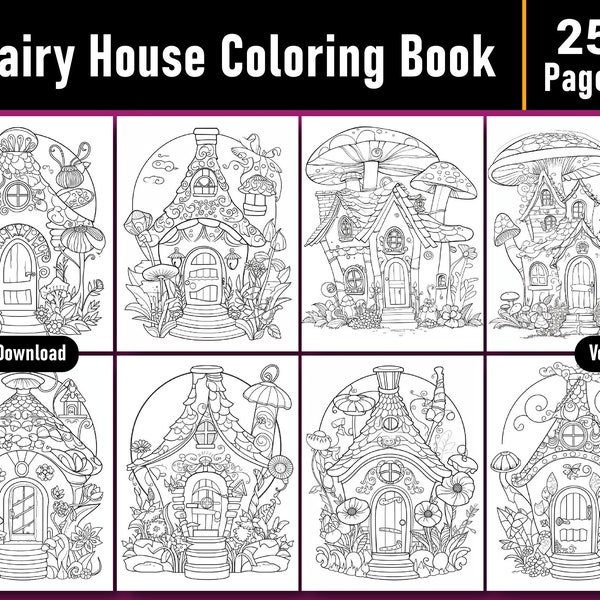 Fairy Coloring Book - Etsy