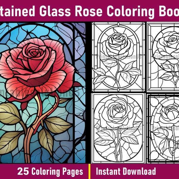 Stained Glass Flower - Etsy