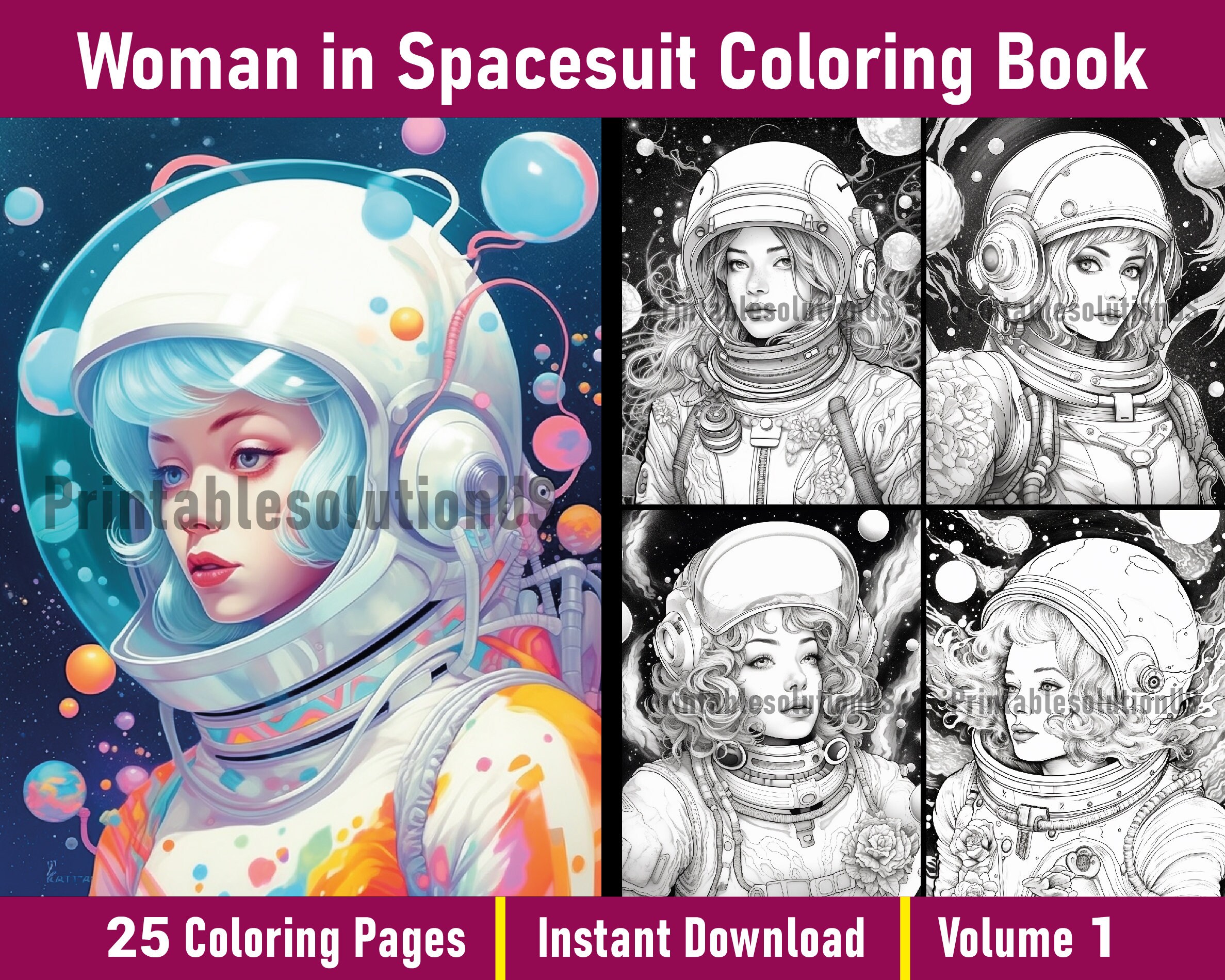 Astronaut Suit Coloring Sheet