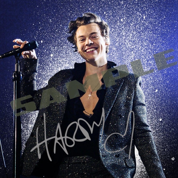 Signed Harry Styles - Etsy UK